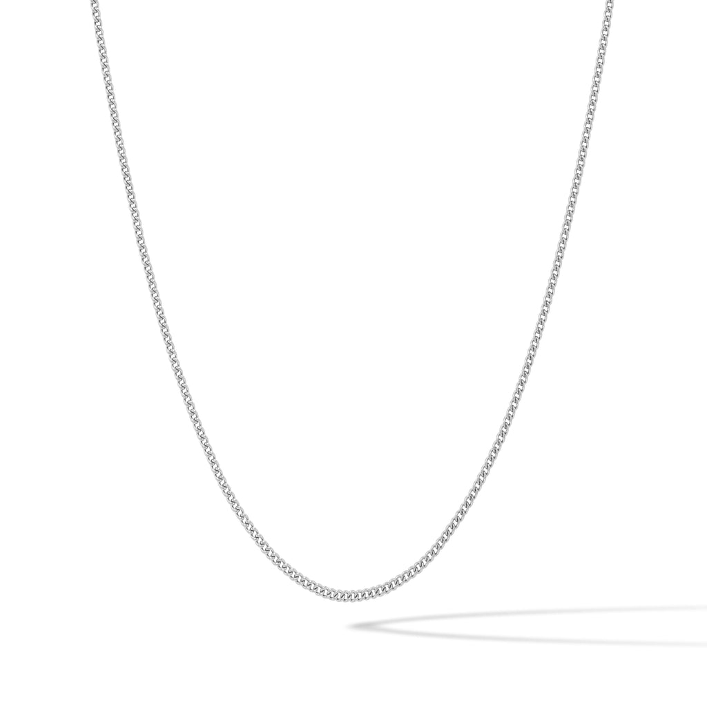 Mens Micro Cuban Chain Necklace - Silver | Vincero Collective