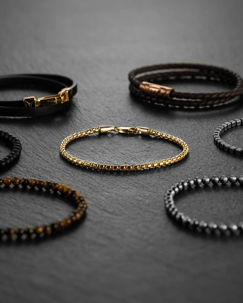 Box Chain Bracelet - Gold | Vincero Collective