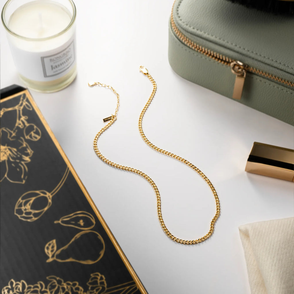 Womens Cuban Chain Necklace - Gold | Vincero Collective