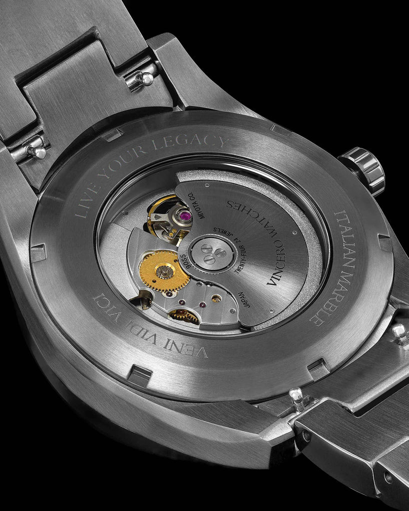 The Marble Automatic - Silver Nero | Vincero Watches & Vincero Collective