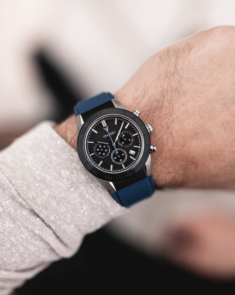 The Rogue - Black + Blue | Vincero Watches & Vincero Collective